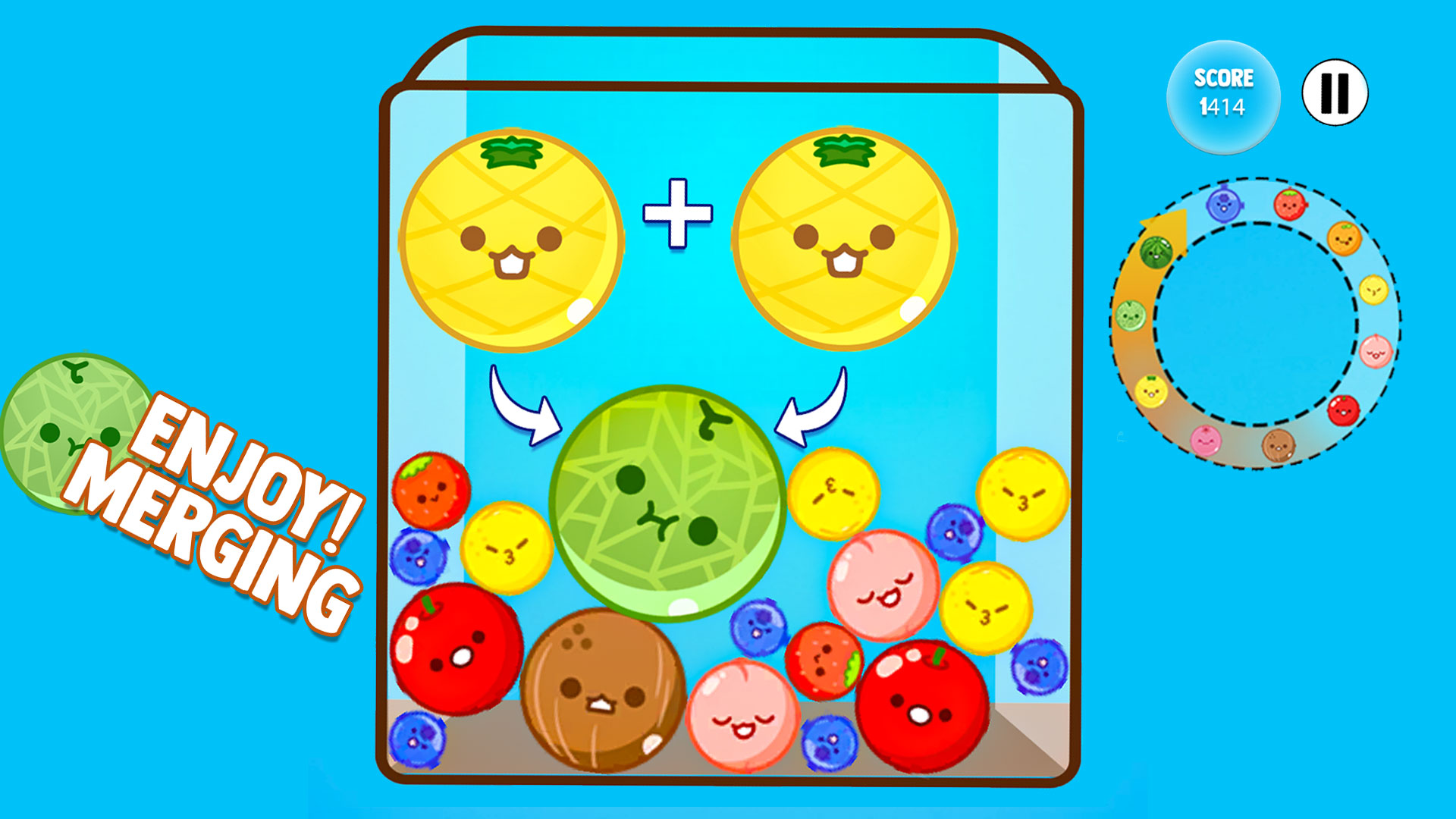Melon Master Watermelon Game: Giant Melon Maker Match Merge Fruit ...