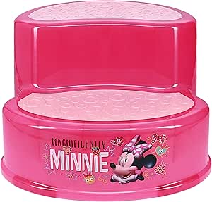 Disney Minnie Mouse 2-Tier Step Stool, Pink : Amazon.com.mx: Bebé