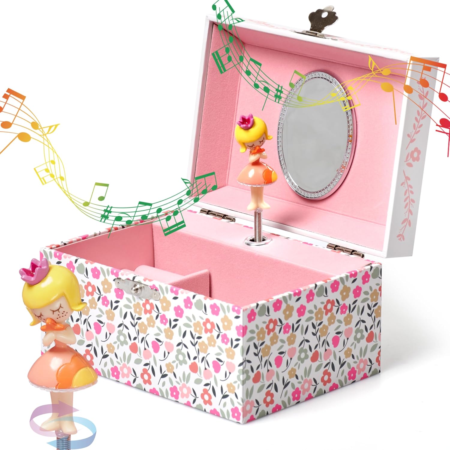 Amazon.com: Jewelkeeper Girls Musical Jewelry Box - Durable Pine ...