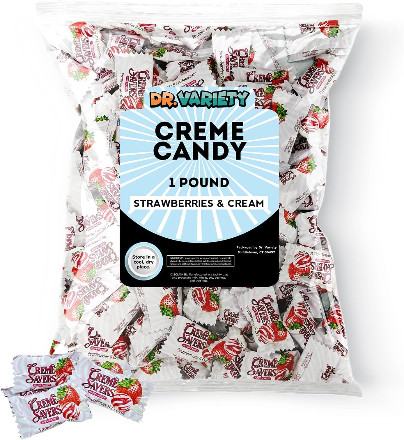 Amazon.com : Creme Savers Strawberries and Creme Hard Candy | The Taste ...