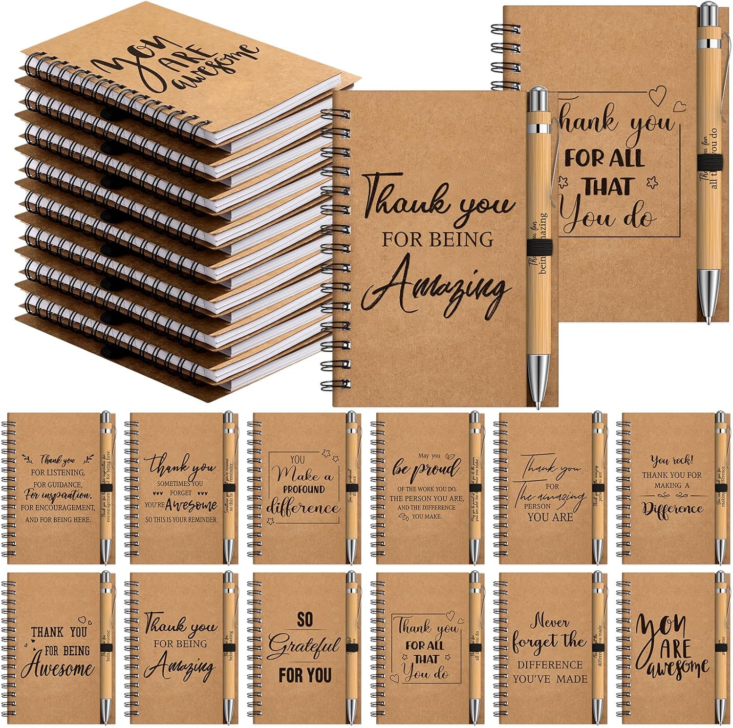 Amazon.com : Cholemy 100 Pcs Employee Appreciation Gifts, Inspirational ...