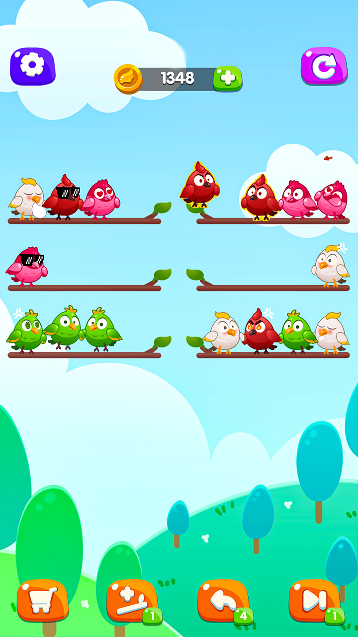 Bird Sort Color Puzzle Games - Bird Color Sortpuz Brain & Puzzle Games ...