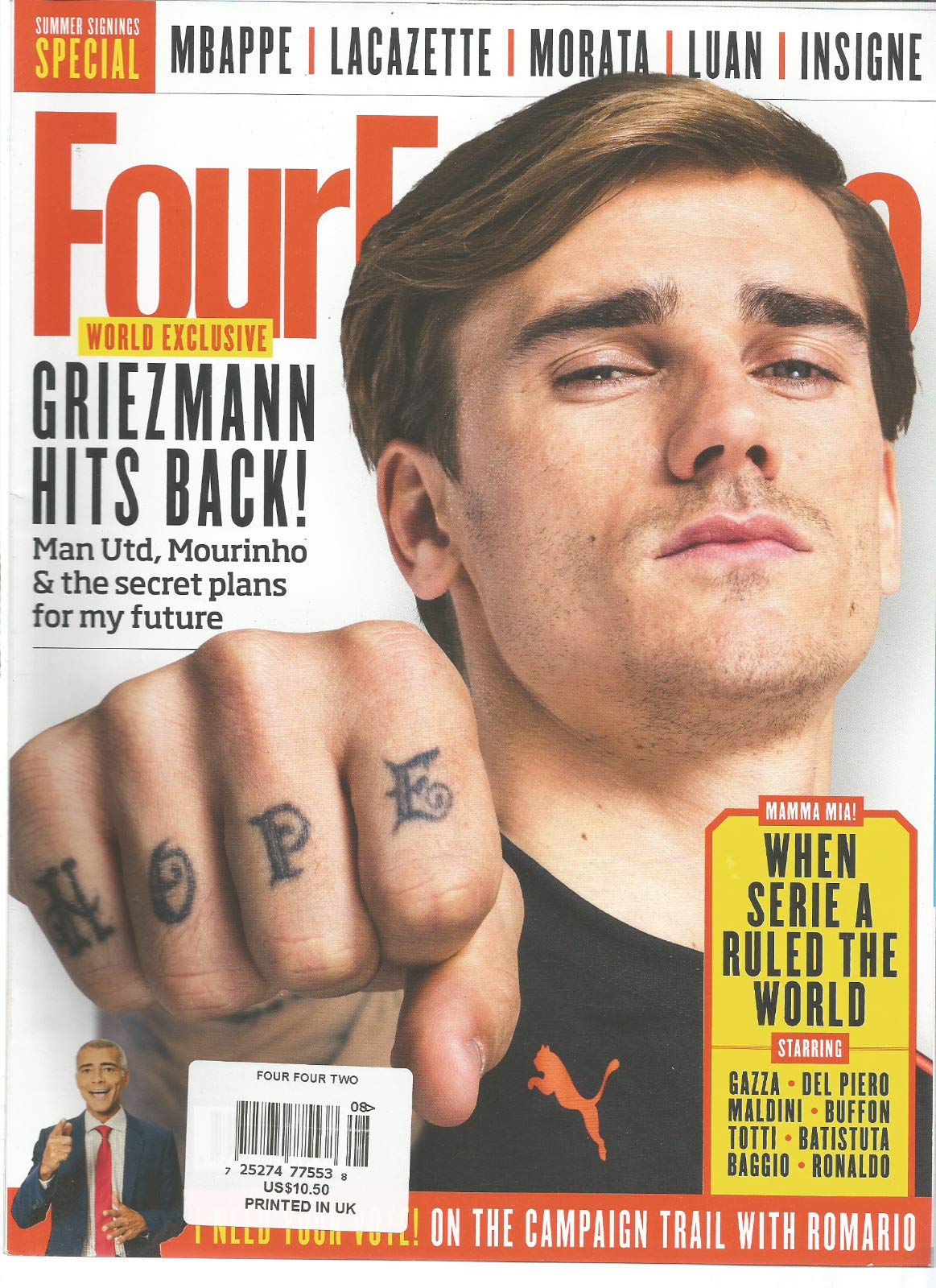 Four Four Two Magazine UK #278 AUGUST 2017,GRIEZMANN HITS BACK!: Four ...