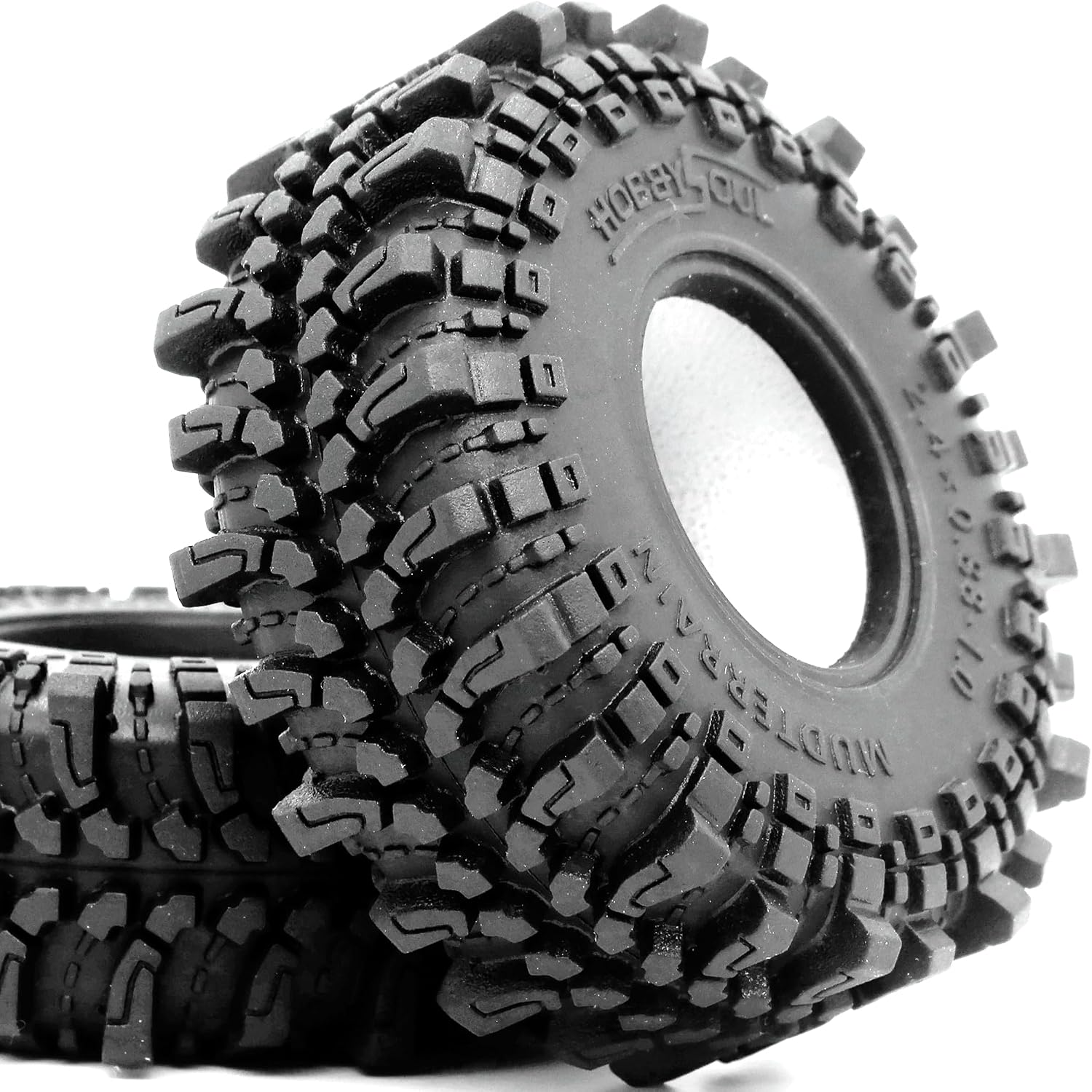 Amazon.com: HOBBYSOUL 2pcs 1.0 Tires 61 * 22.4mm Soft Sticky Mud ...
