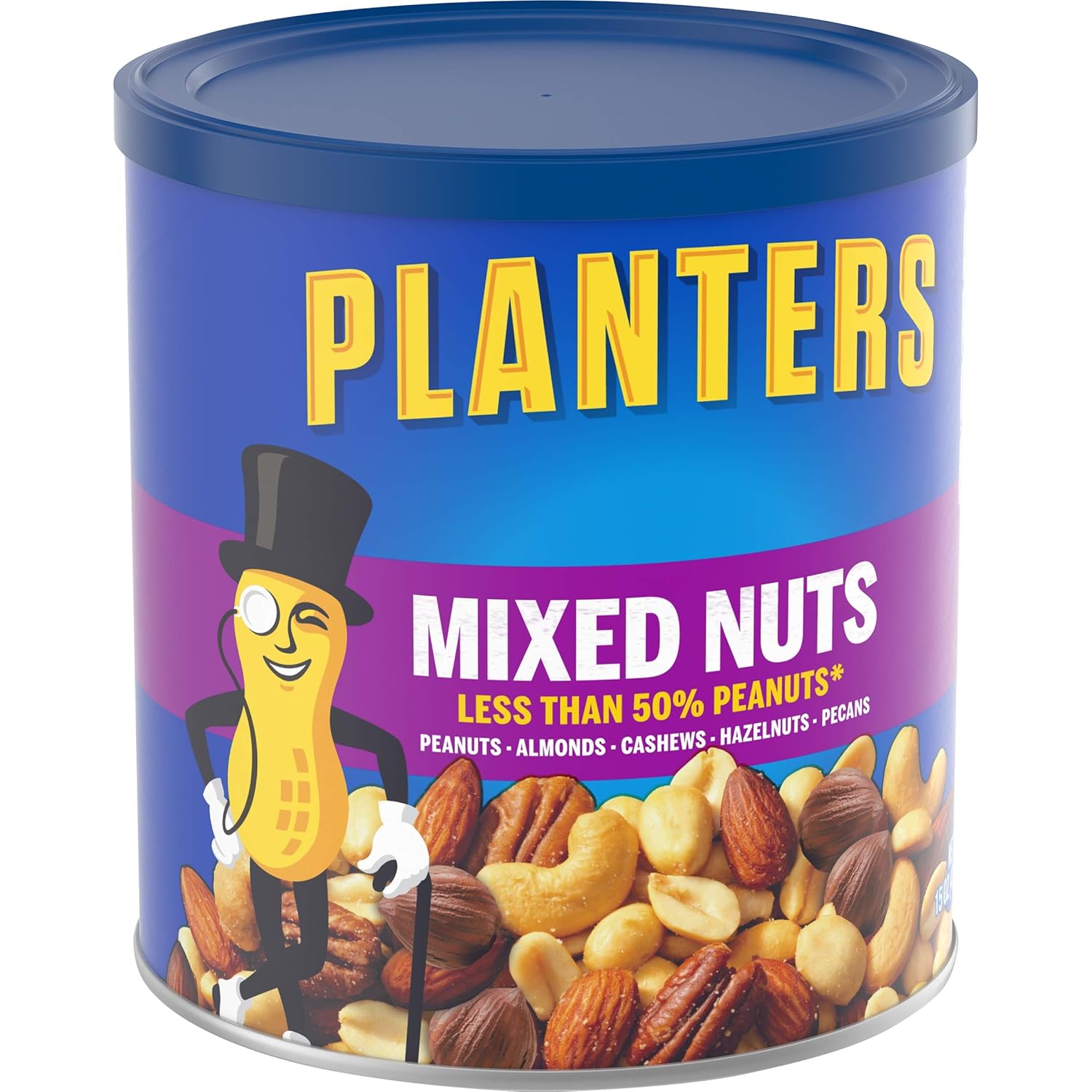 Buy Planters Mixed Nuts Less Than 50% Peanuts with Peanuts (Almonds ...