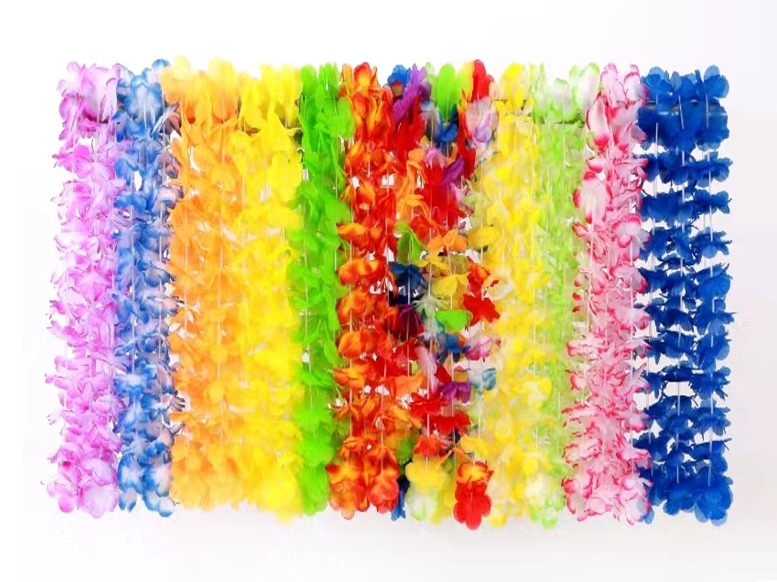 Amazon.com: Tang Art Sunshine 36 Counts Hawaiian Leis Bulk, Leis for ...