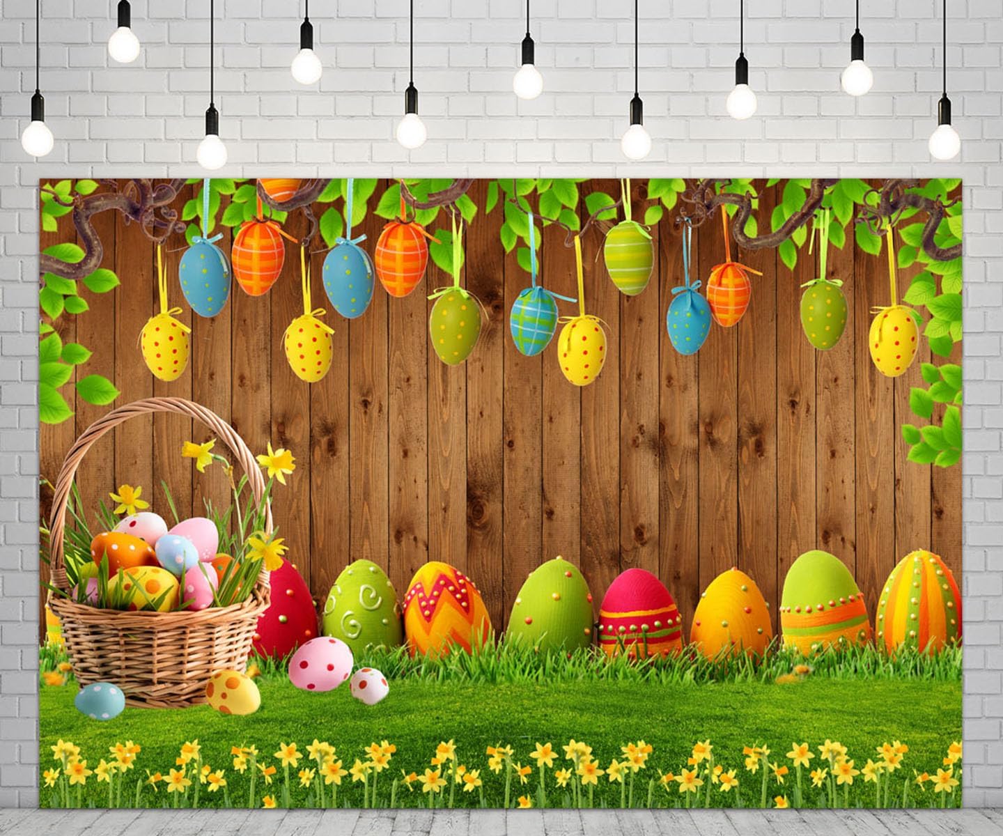 Amazon.com : 7X5ft Easter Photography Background Colorful Eggs ...