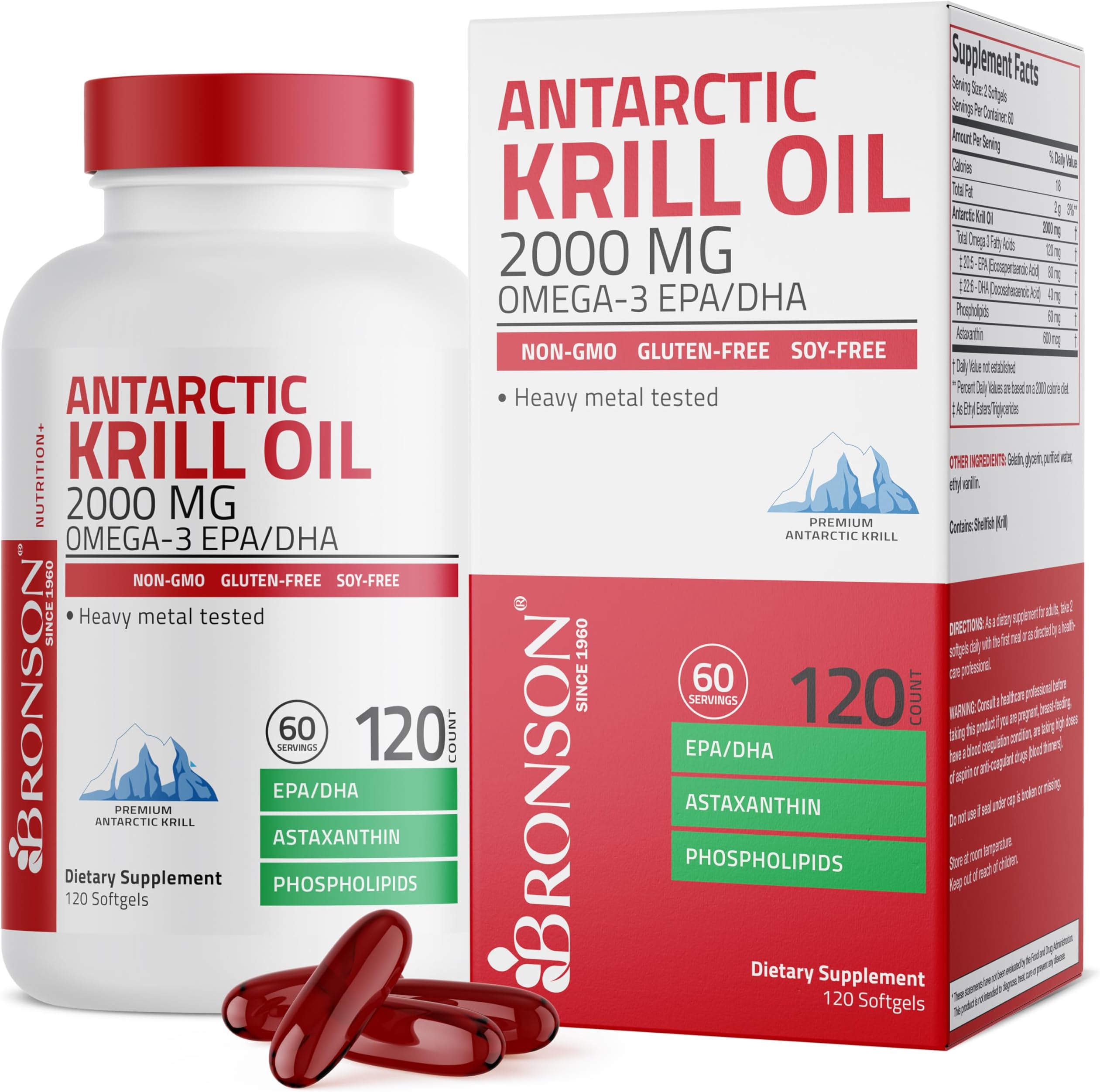 Amazon.com: NYO3 Krill Oil Omega 3 Supplement 1000mg 90 Softgels EPA ...