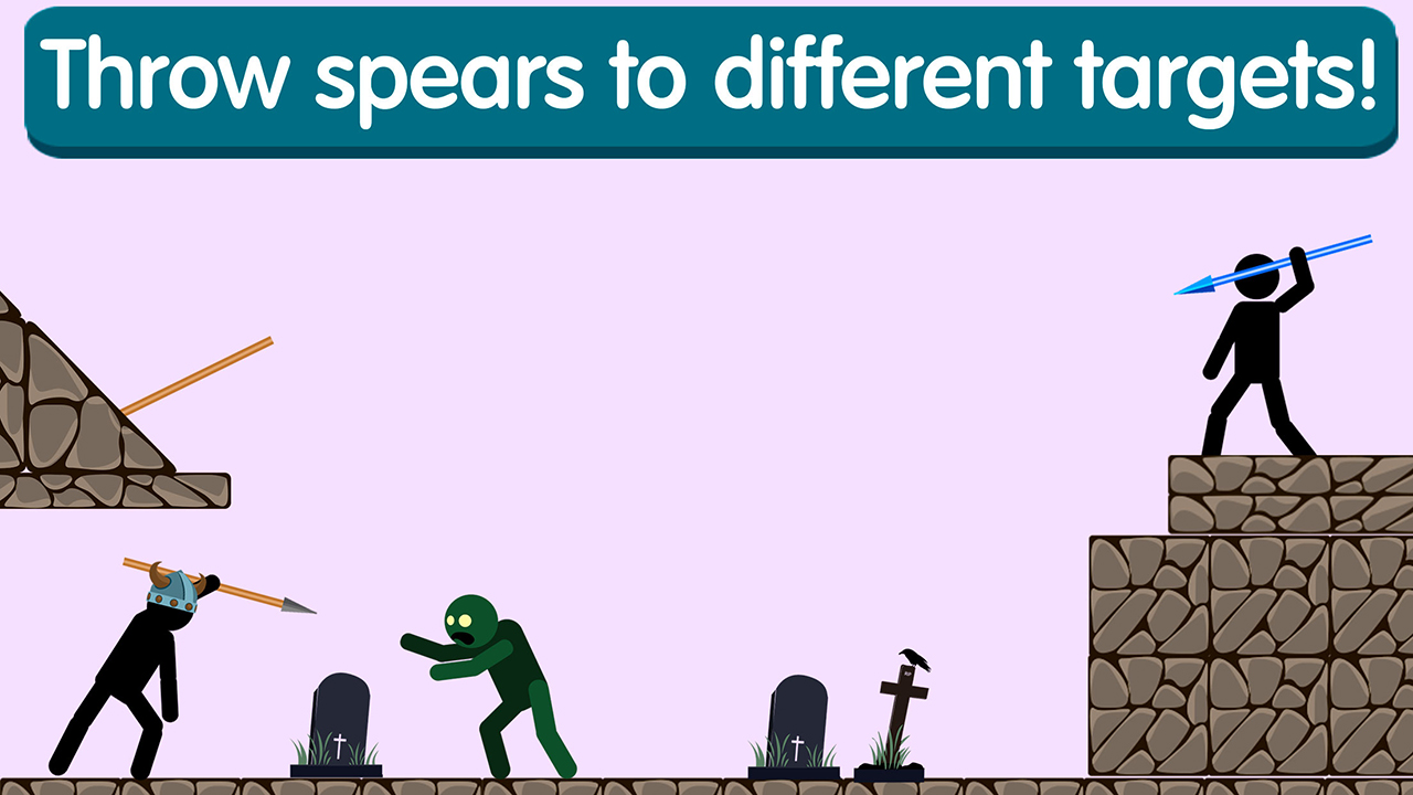 Stickman the Warrior Spear Game: Spartan Wars Throwing Simulator ...