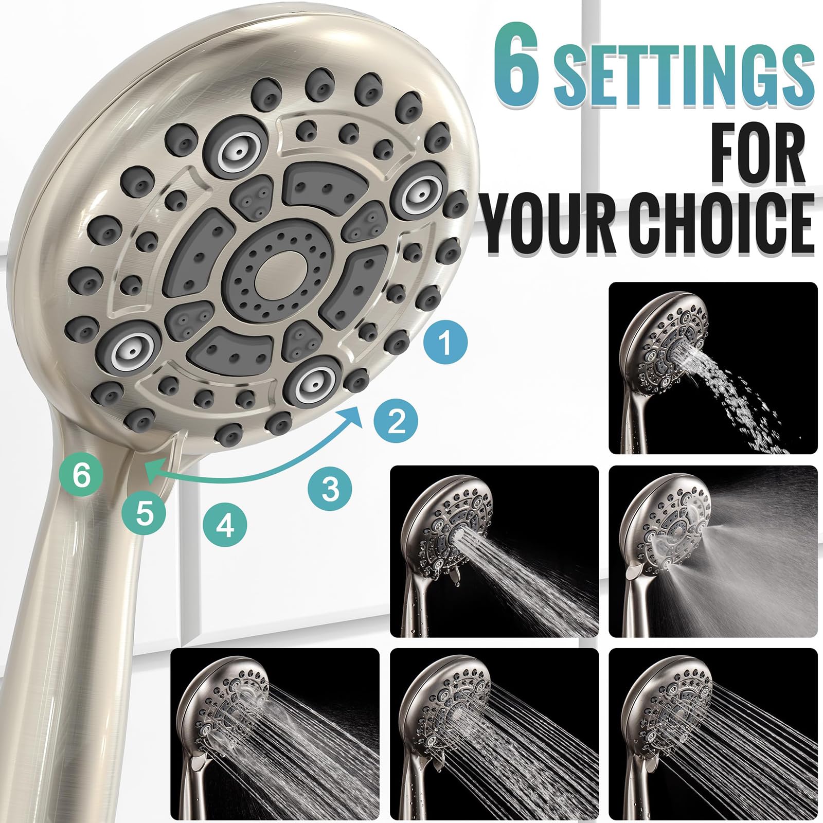 Snapklik.com : SR SUN RISE Shower System, 12 Inch Multifunction Shower ...