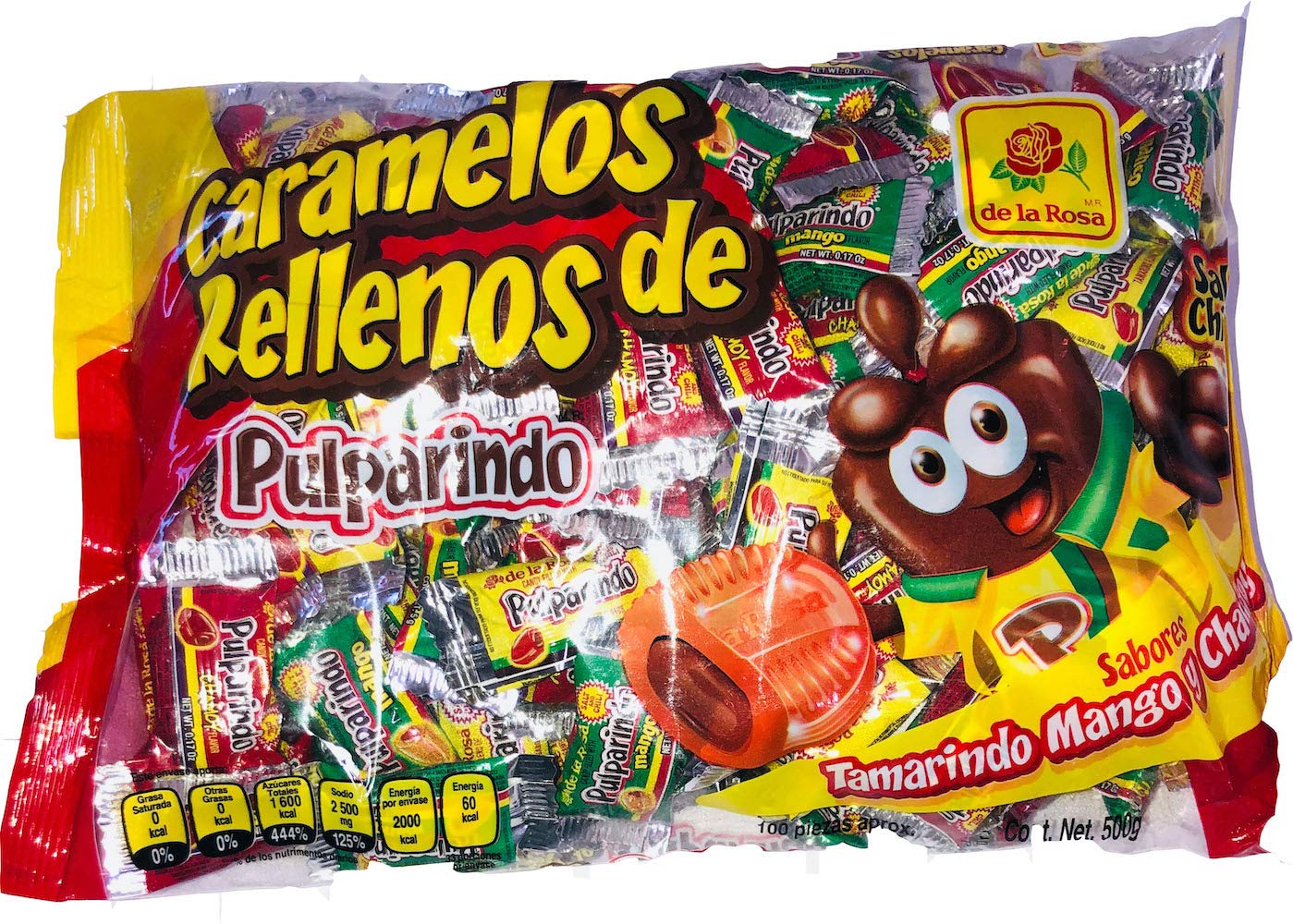 Amazon.com : Pulparindo Carmelos Con Relleno Chamoy Mango Tamarindo ...