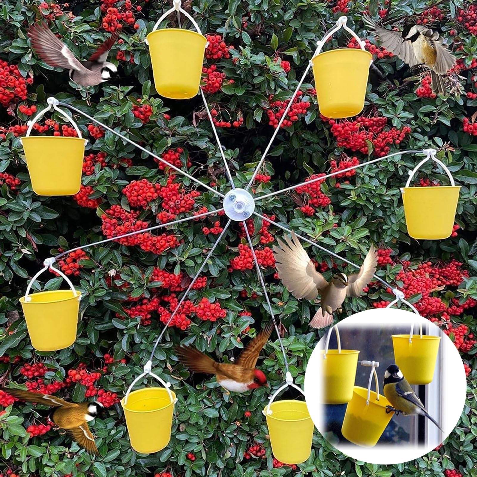 Amazon.com : Bird Feeder Ferris Wheel,Spinning Ferris Wheel Hummingbird ...