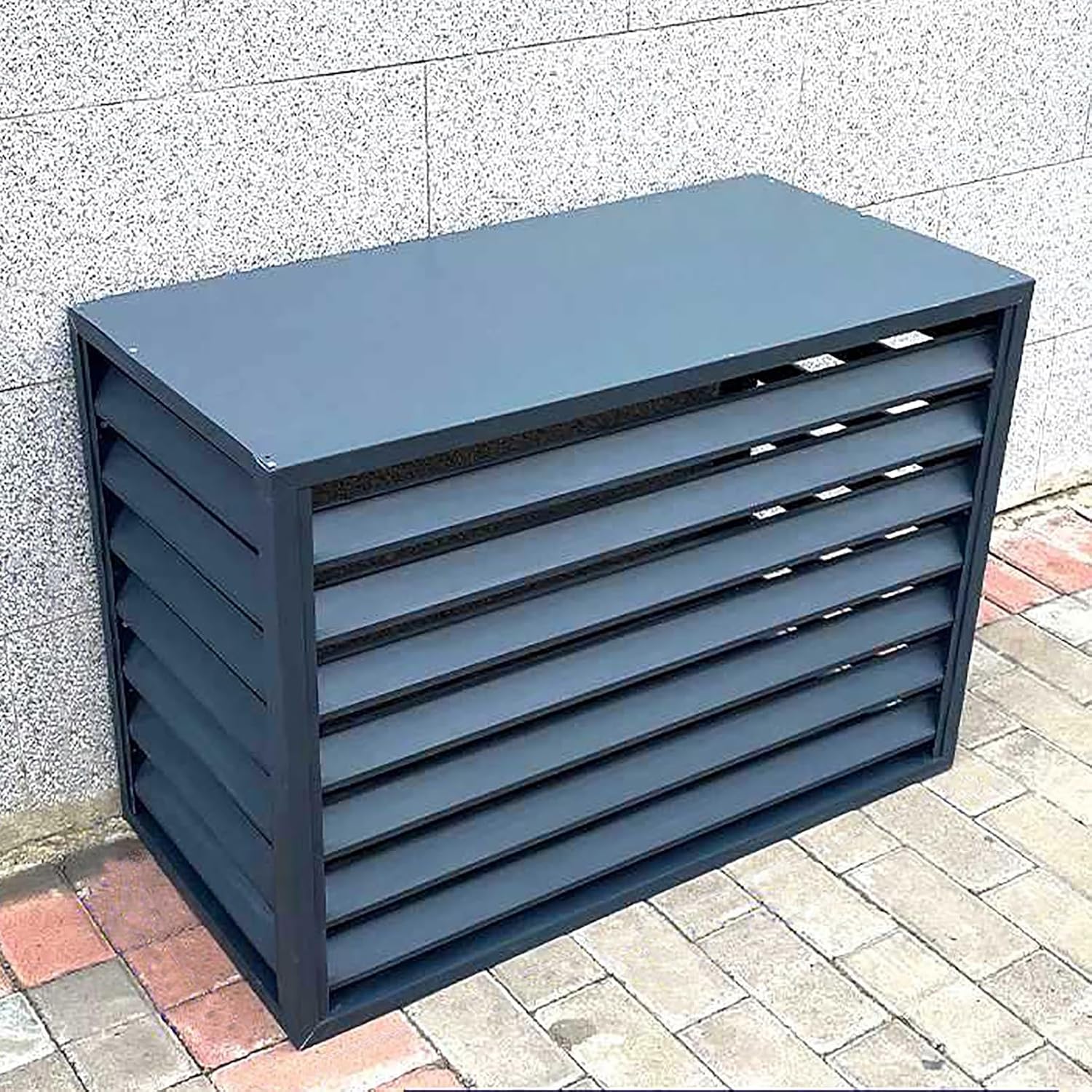XAXIAOZ Outdoor Privacy Screen Fence Air Conditioner Cover, Aluminum ...