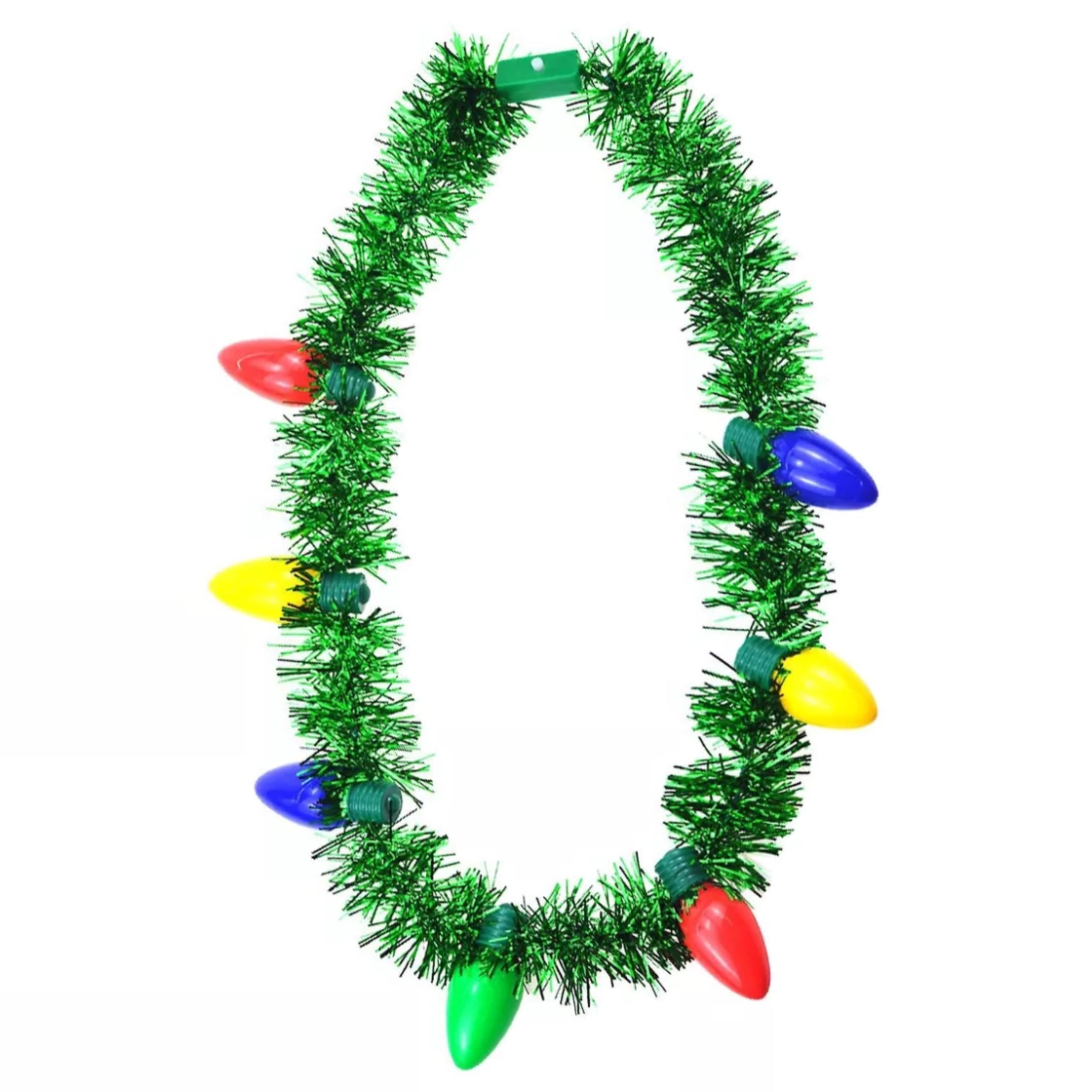eBoutik - Fun Novelty Tinsel Necklace Christmas Tree Lights - Joke Xmas ...