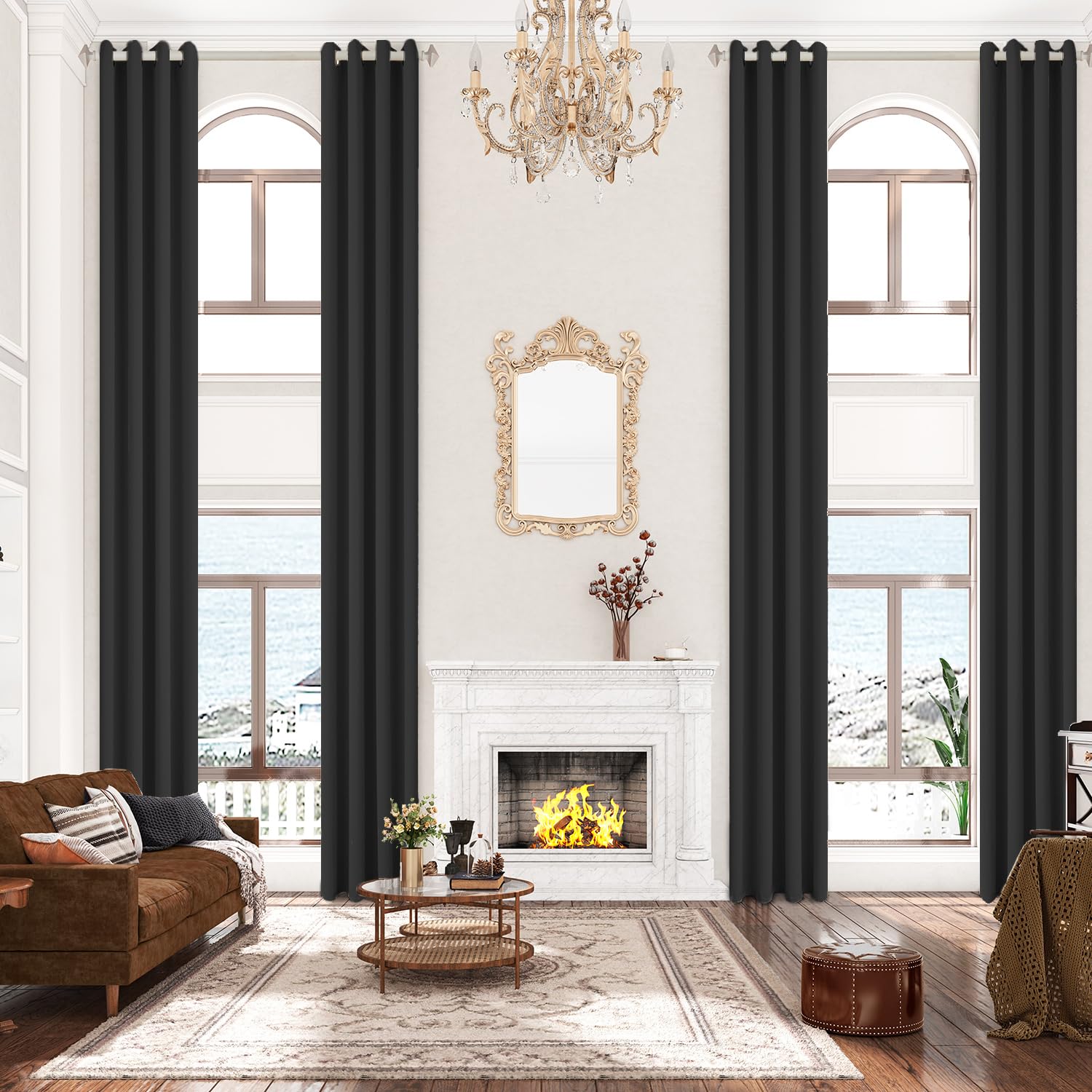 20 Foot Long Curtains Amazon.com: Hokibero Extra Long Linen Curtains