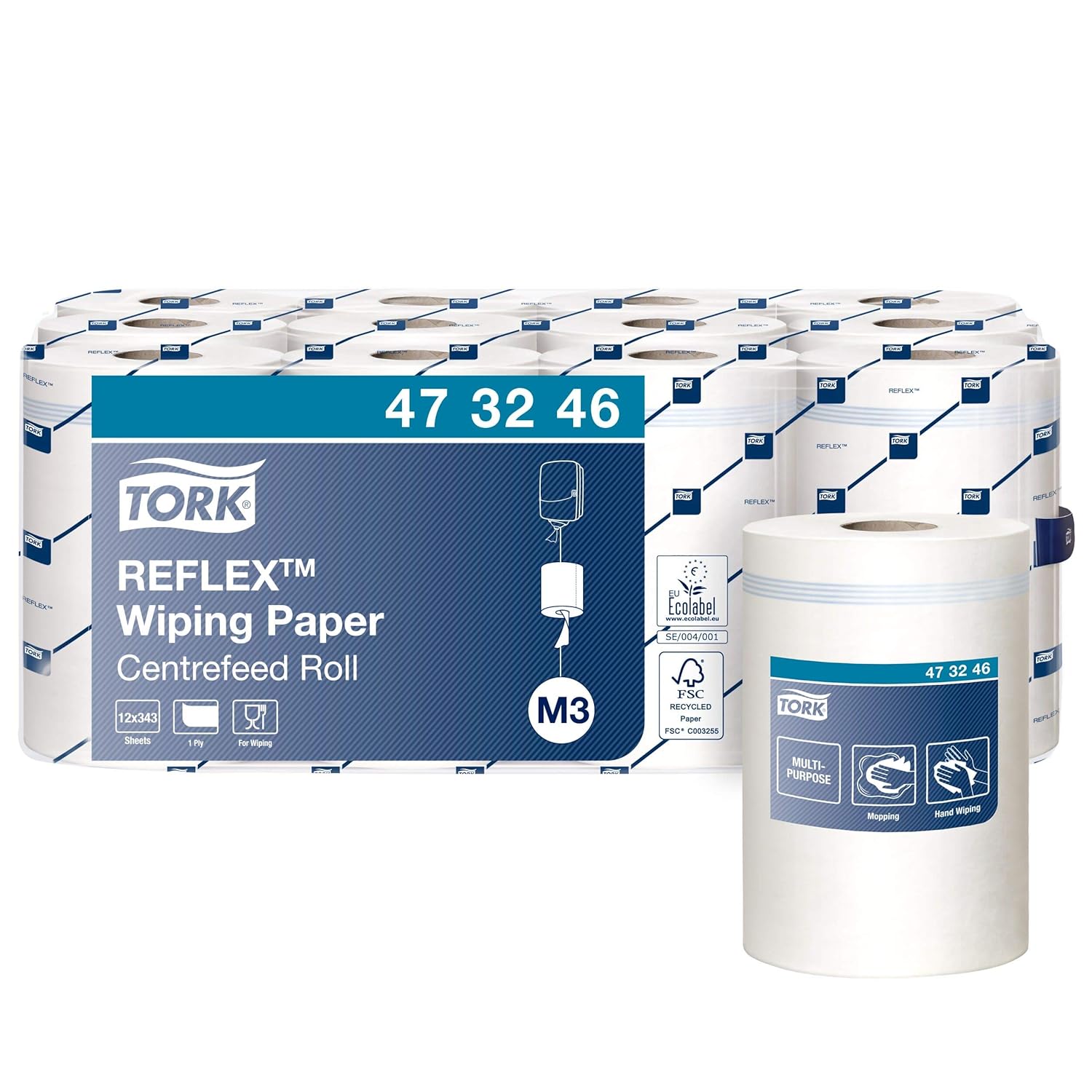 Tork Reflex Mini Toalla Fluido Céntrico Advanced, 12 Rollos, 120 mts ...