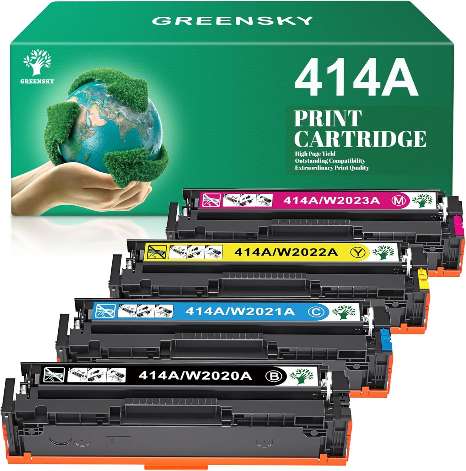 GREENSKY Compatible Toner Cartridge Set for HP Color Nepal | Ubuy