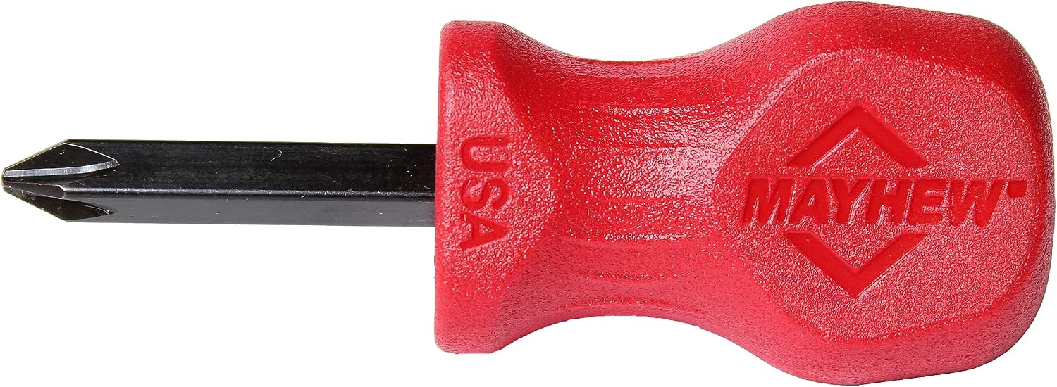 Amazon.com: Mayhew Tools 27365 USA Phillips Screwdriver, Red, No. 1 x 8 ...