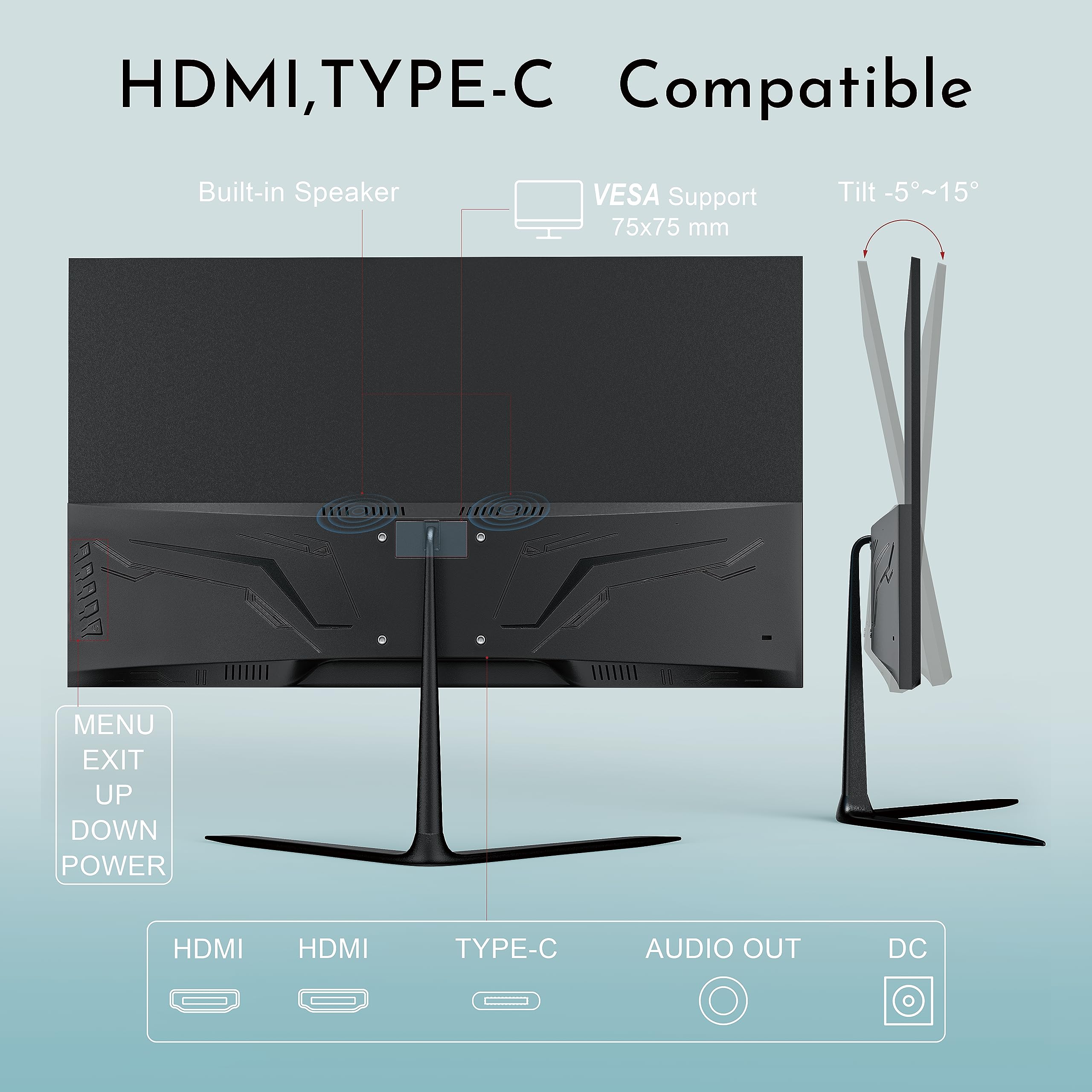 GreBear 24 Inch Computer Moni...B0C6MKRMRZ | Encarguelo.com