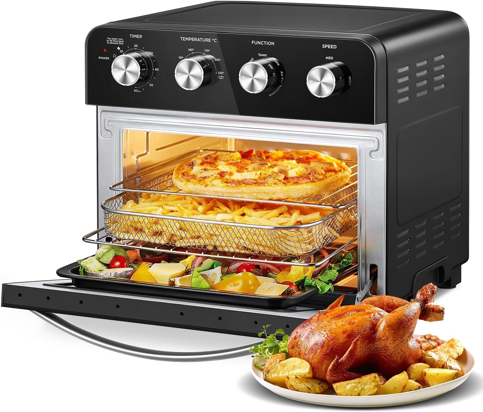 NEW - BioChef Air Fryer Multi Oven | 25L Large Capacity | 12 Built In ...
