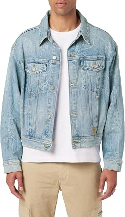 HUDSON Men's Denim Trucker Jacket at Amazon Men’s Clothing store