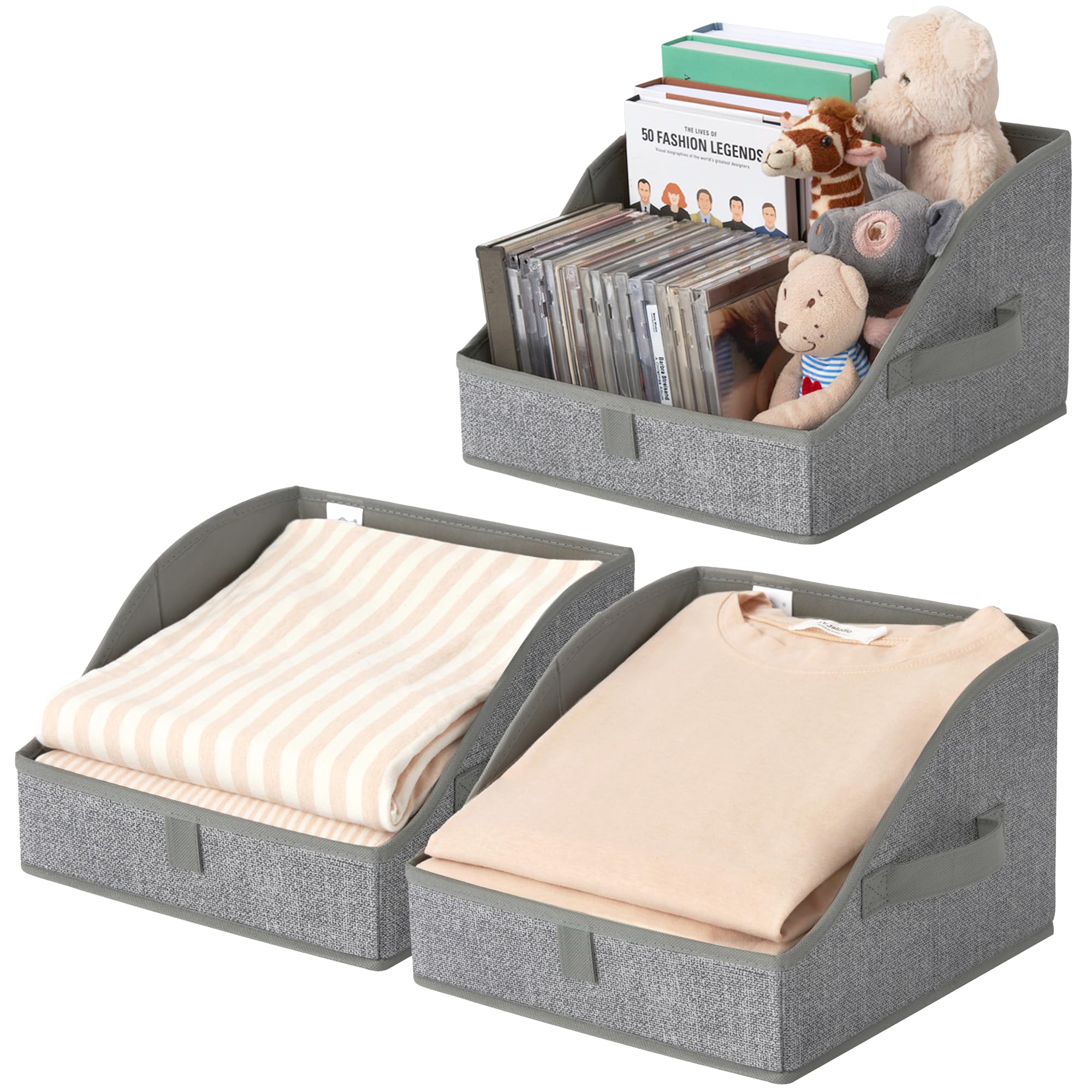 Amazon.com - GRANNY SAYS Storage Bins for Closet, Trapezoid Storage ...