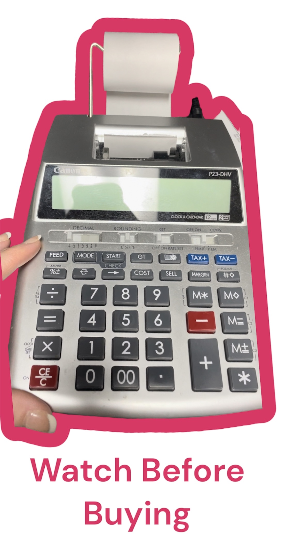 Watch Honest Review of Canon P23-DHV Calculator - Frequent Business Use ...