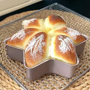 Amazon.com: BSDLZCH Mini Star-Shaped Cake Pan, Non-stick Star-shaped ...