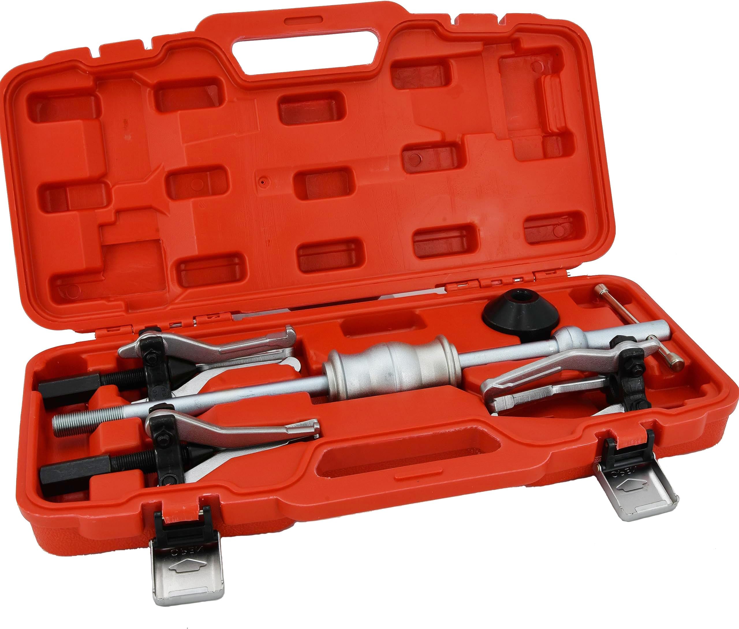 Amazon.com: QWORK 3 Jaw Gear Bearing Slide Hammer Puller Set - Universal Internal & External ...