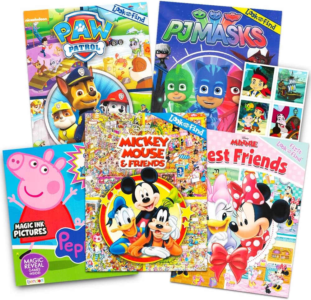 Amazon.com: Disney Picture Search Books Set for Kids 2-4 Toddlers - 5 ...