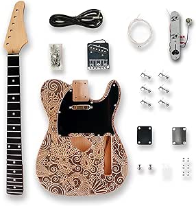 Amazon.com: BexGears DIY Electric Guitar Kits for TL style engraved ...