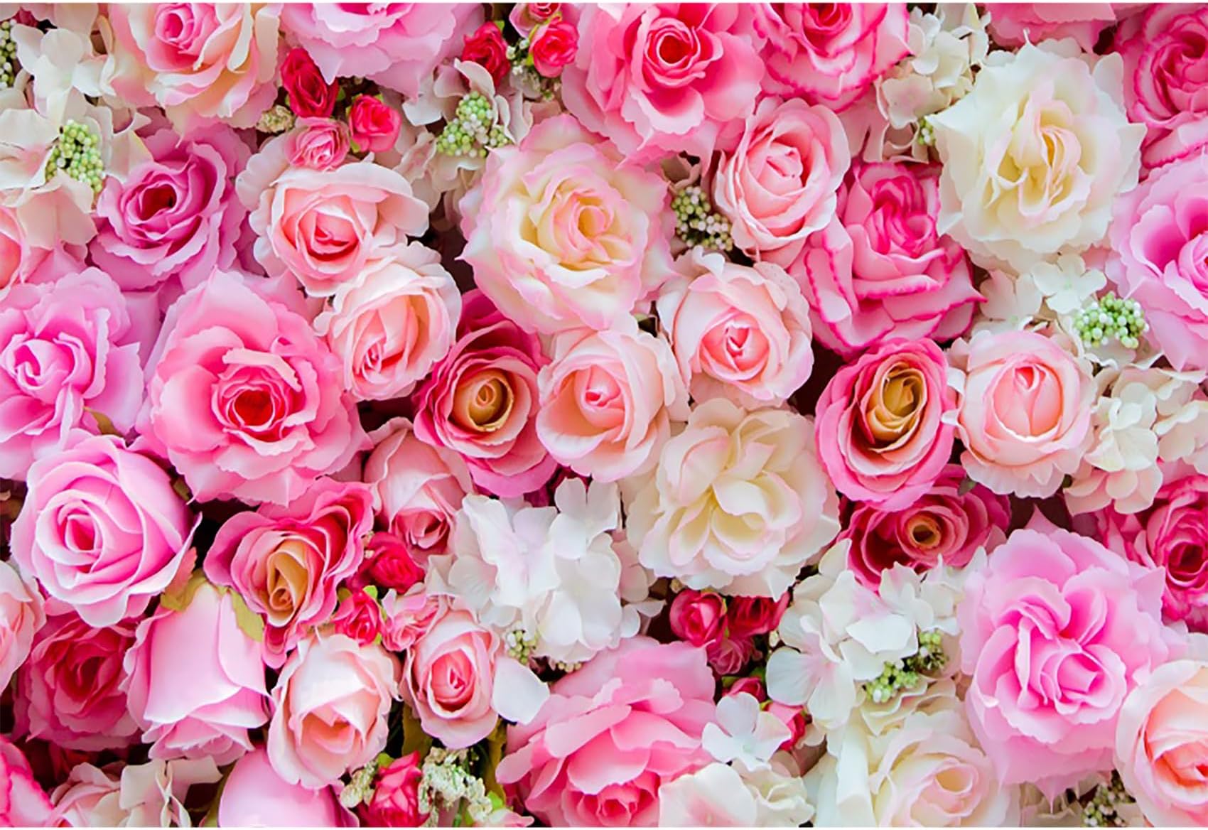 Amazon.com : 9x6ft Flower Backdrop Pink Red Rose Flowers Floral Wall ...