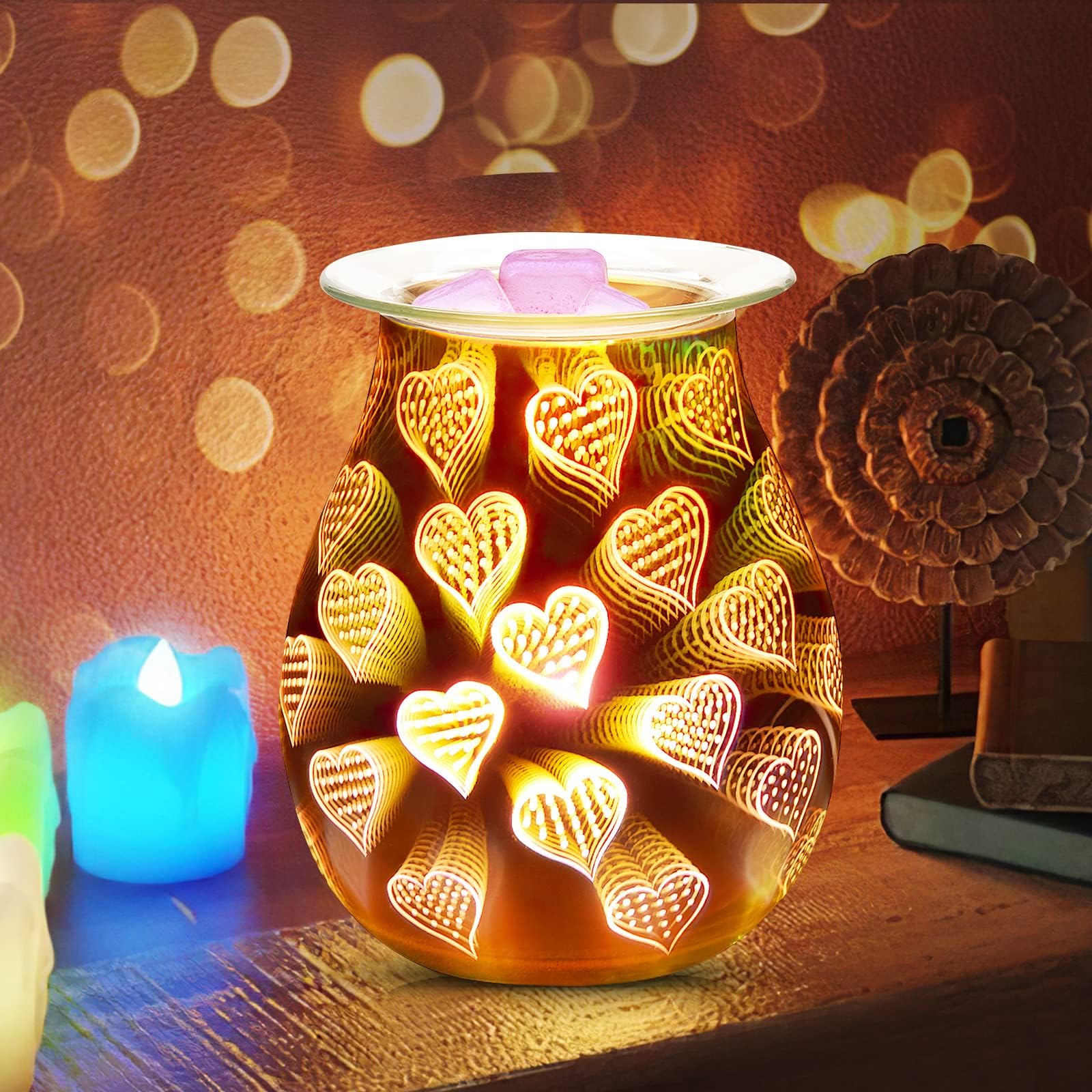Amazon.com: Ceramic Wax Melt Warmer Burner for Scented Wax 3-in-1 ...