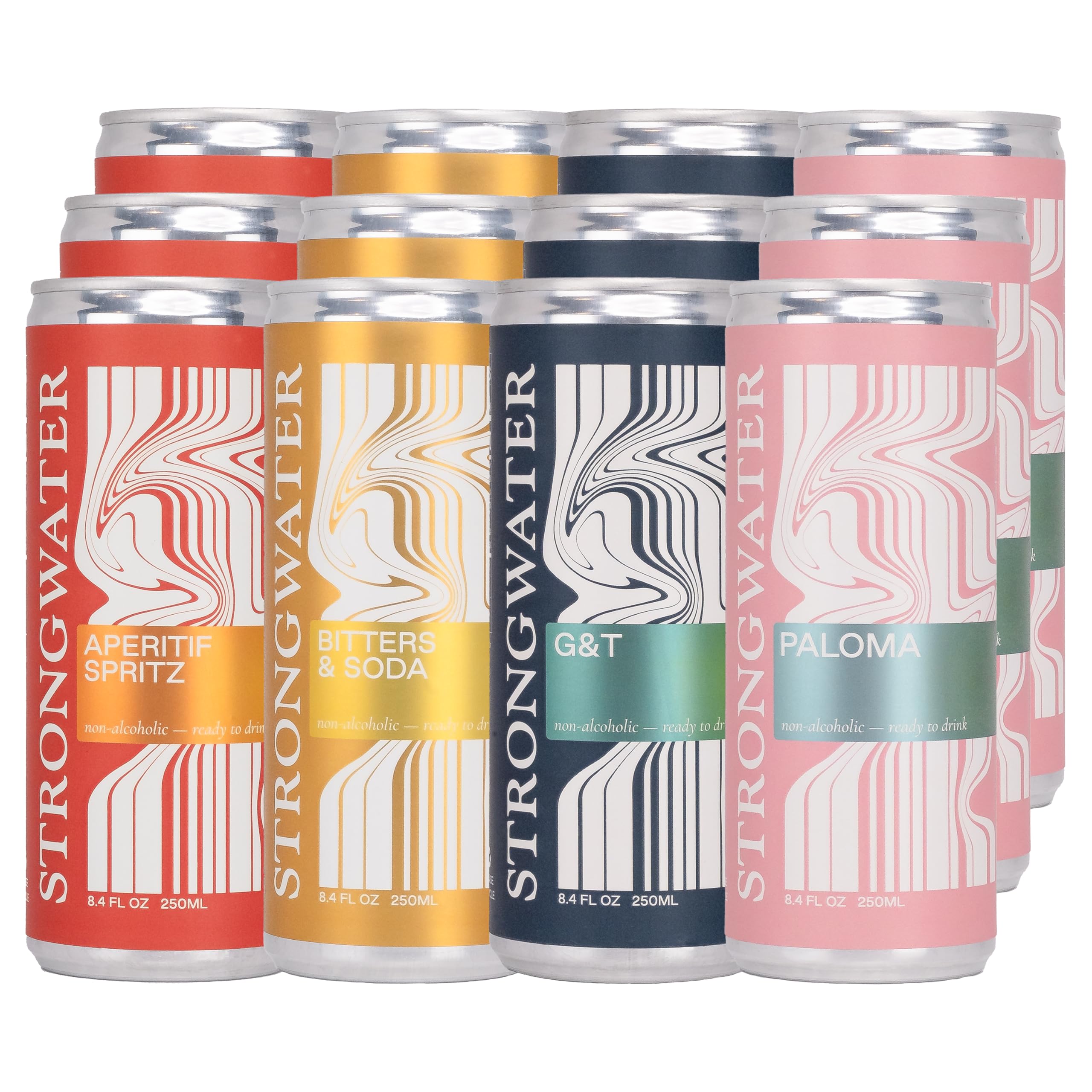Amazon.com: Strongwater Mocktail Variety Pack - 12 Pack Cans (8.4 Fl Oz ...