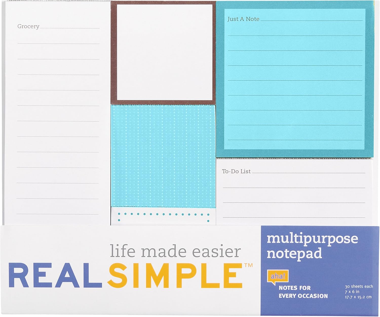 Amazon.com : Real Simple Notepad Multipurpose, Blue (57039) : Scratch ...