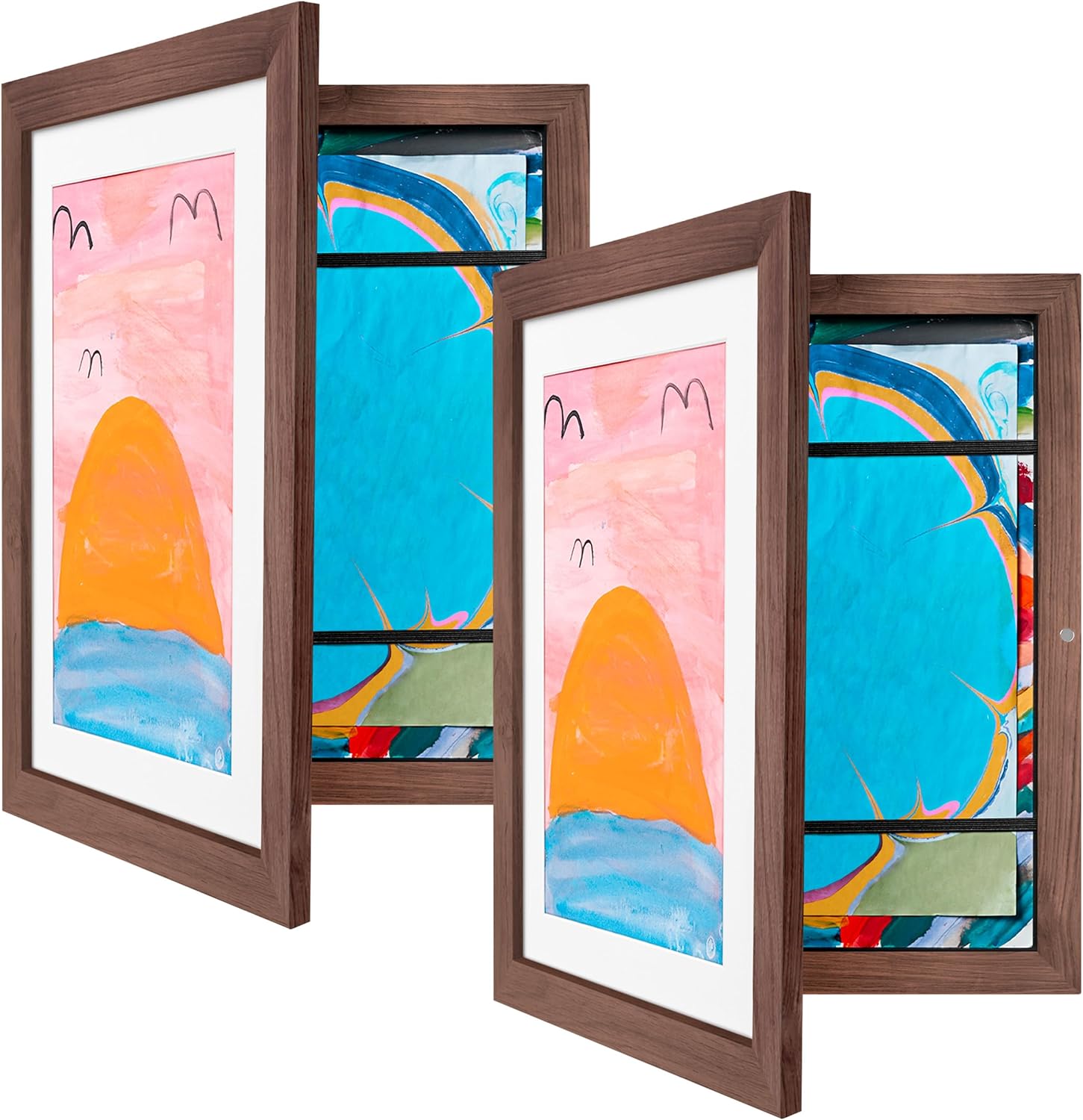 Amazon.com: Opposite Wall [Set of 2] Kids Artwork Frames Changeable ...