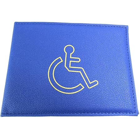 RSKGOODS New Soft Leather Disabled Badge Holder Wallet Disability Cover ...