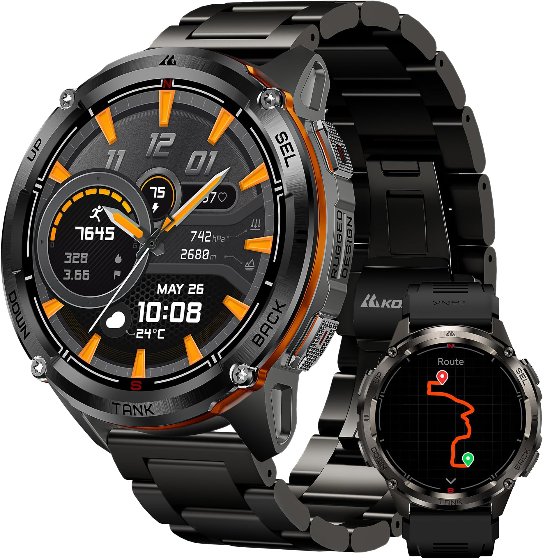 KOSPET Smart Watch for Men,Extra-large Battery, 50M&IP69K Waterproof ...