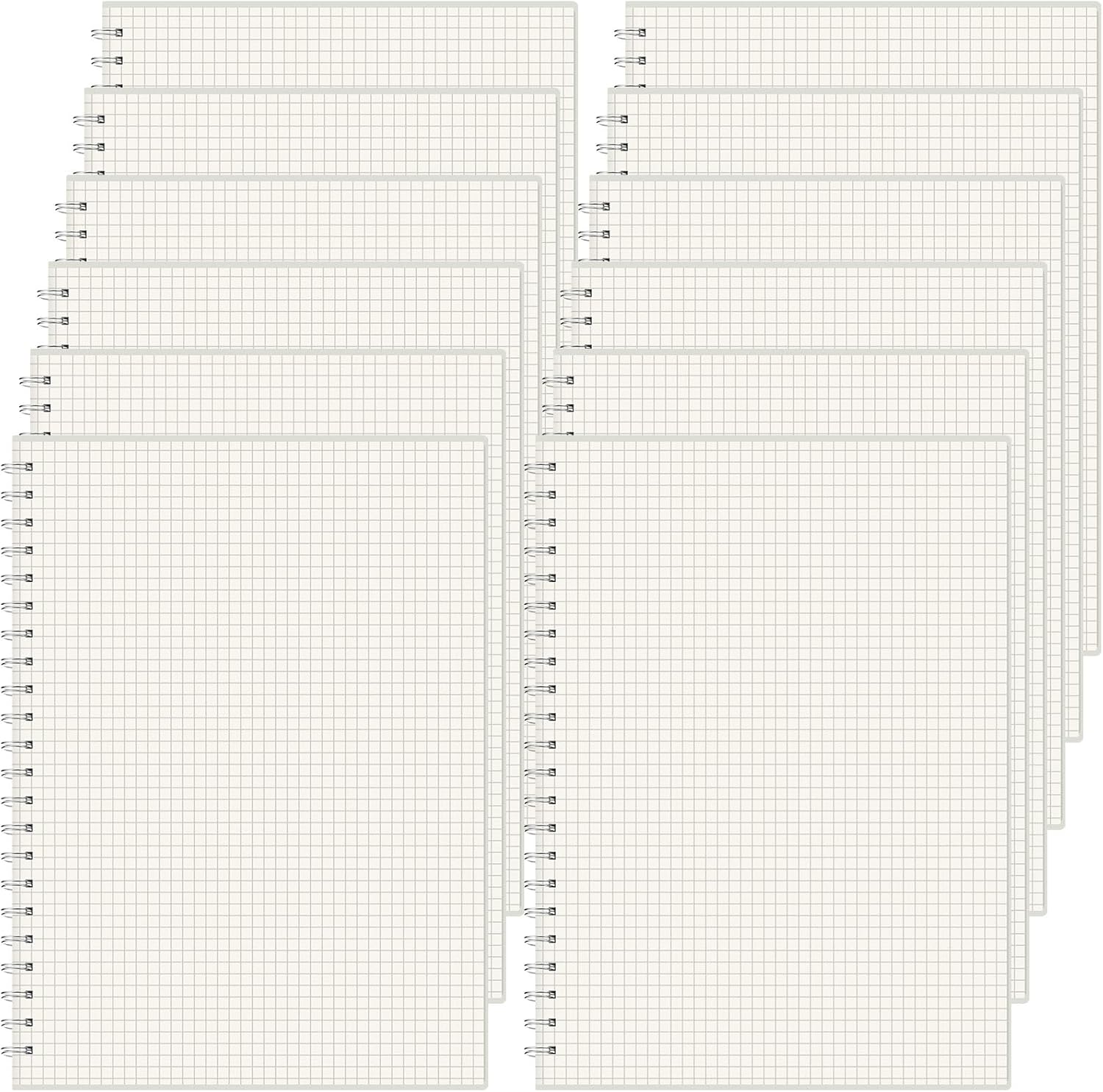 Amazon.com : Yeaqee 12 Pack Graph Paper Notebook A5 Graph Notebook 5.9 ...