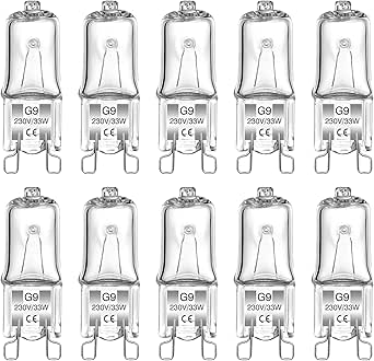 Bonnov G9 Halogen Light Bulbs, G9 Halogen Bulbs, 33W G9 Halogen Lamp ...
