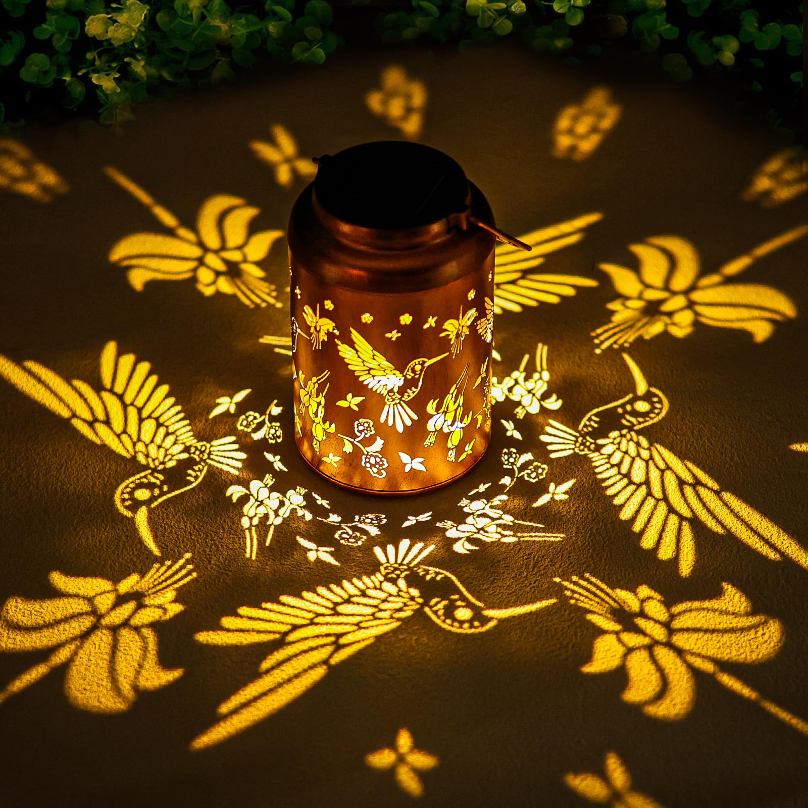 Amazon.com: Hummingbird Solar Lanterns Outdoor Waterproof Hanging Solar ...