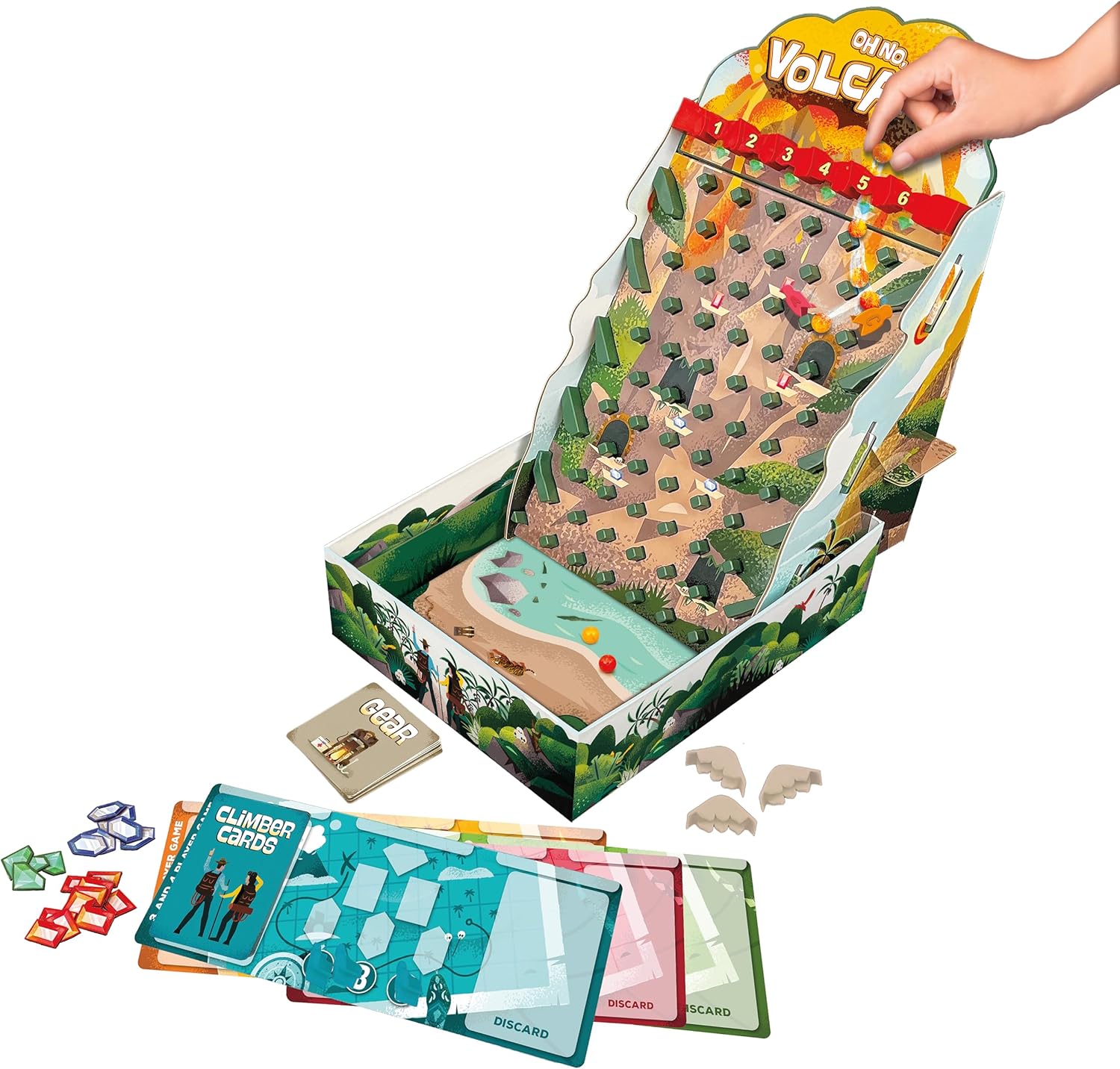 Amazon.com: Oh No, Volcano by Phil Walker-Harding - New Family Game ...