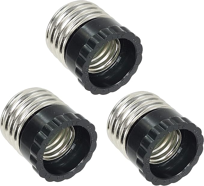 Amazon | Aiwode E26 to E17口金変換アダプタ、LED電球E17口金変換アダプタ、裸電球、電球ソケット 天井照明 、ベークライト＋青銅色、電球なし（3個セット ...