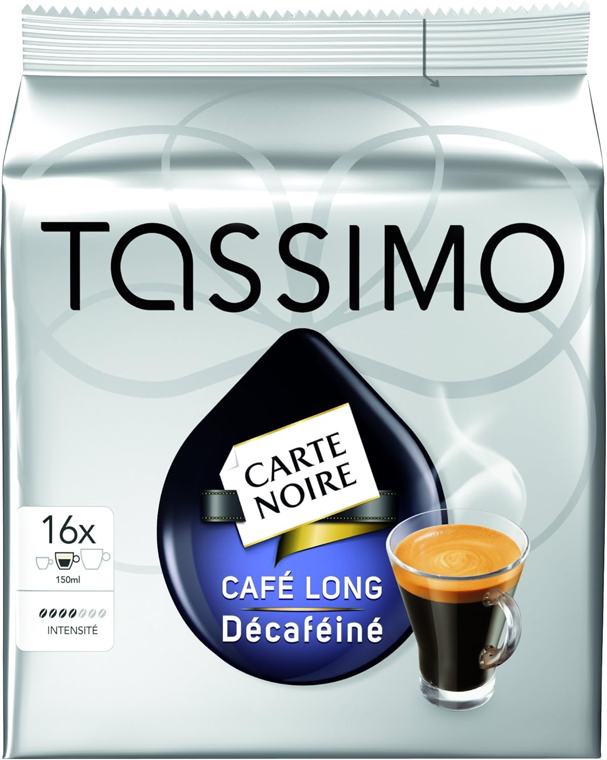 Tassimo T-Disc Coffee Carte Noire-16 Long Decaf Pods 104 g - Set of 5 ...