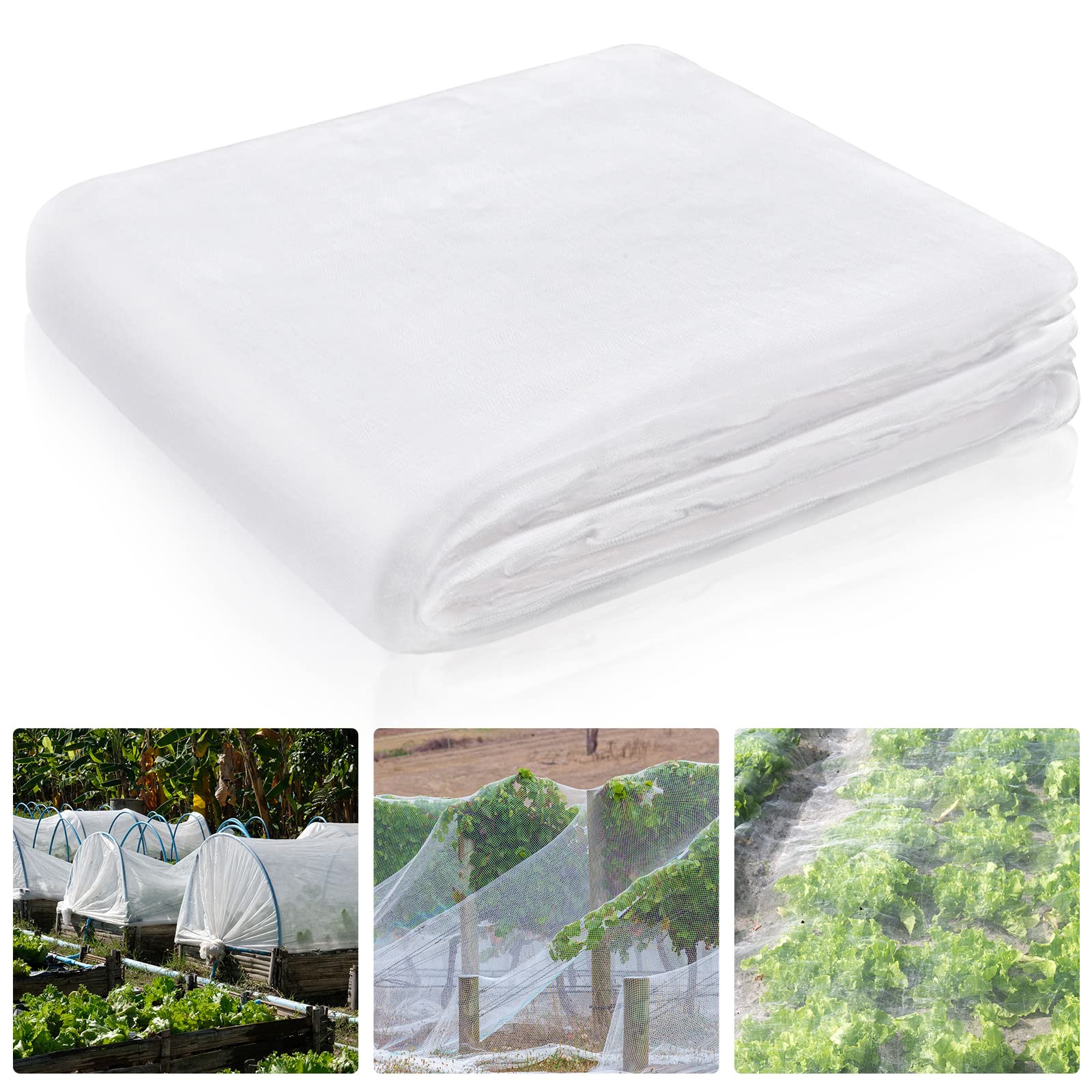Amazon.com : Hoolerry Mosquito Netting Ultra Fine Garden Netting Large ...