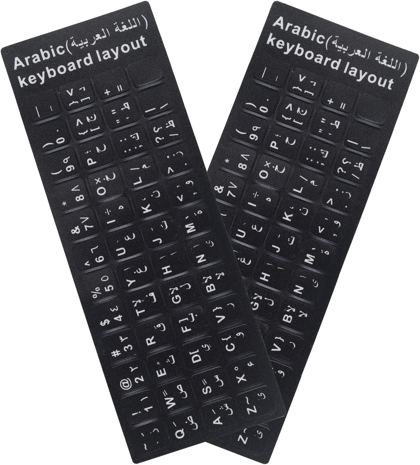 Amazon.com: 2PCS English Keyboard Stickers, Universal Keyboard Letters ...