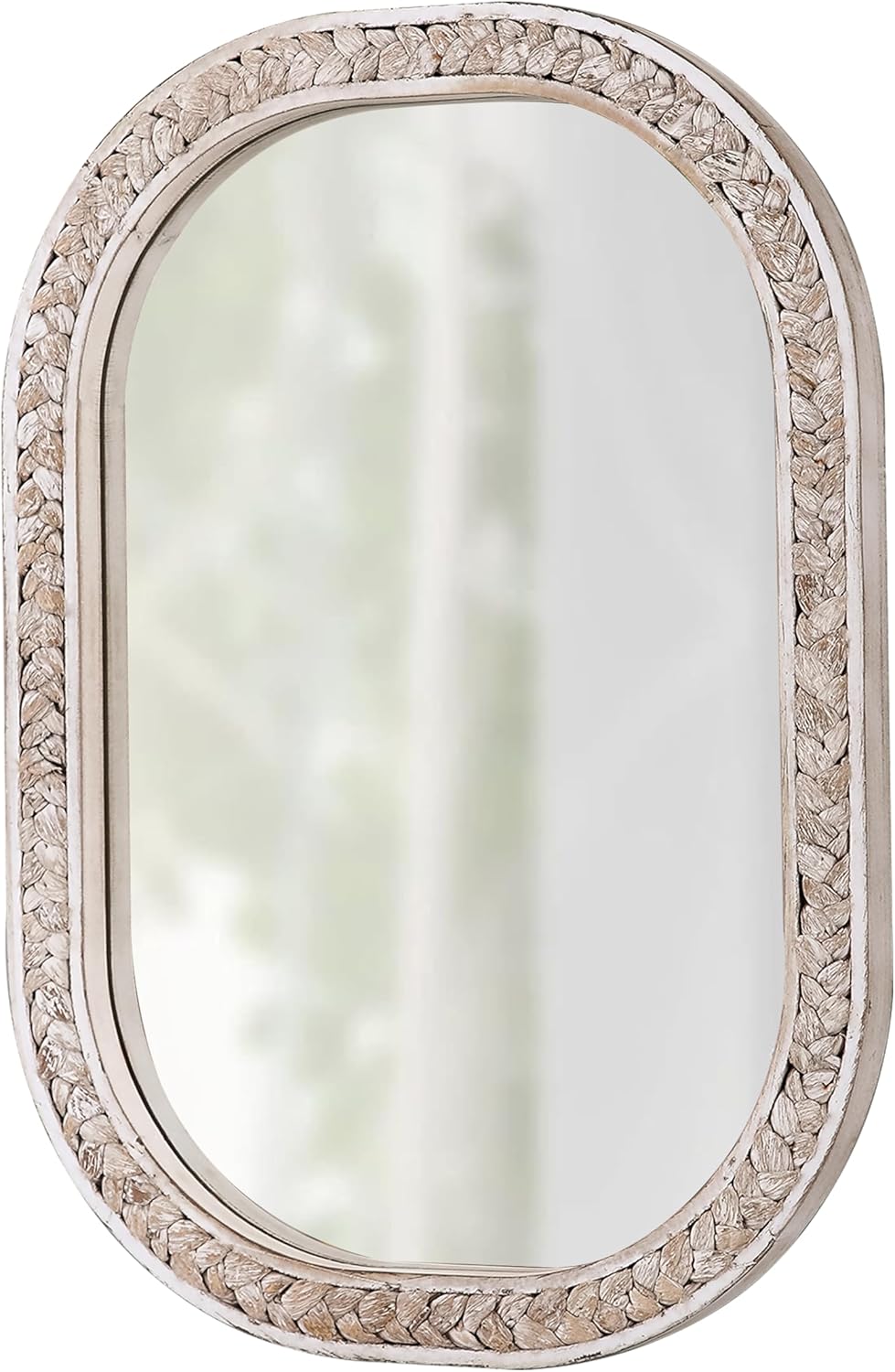 Amazon.com: Sintosin Boho Oval Rattan Mirrors for Bathroom 16 X 24 Inch ...