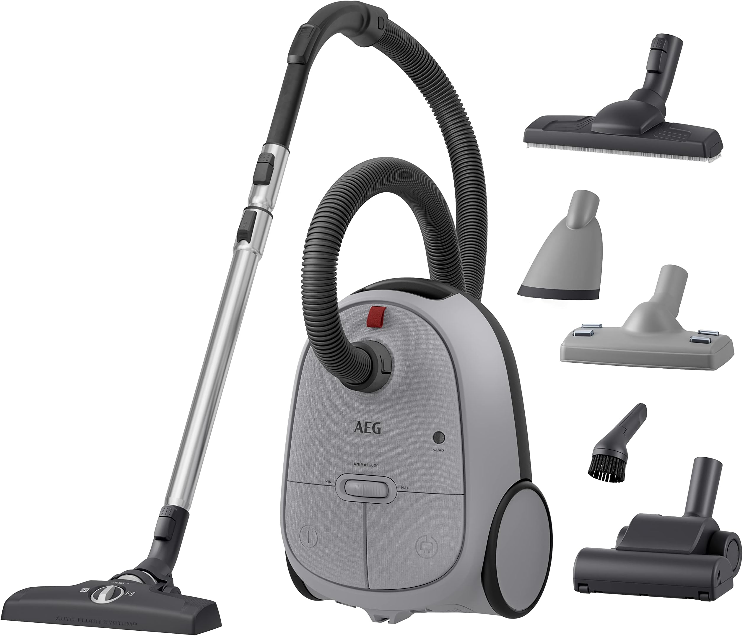 AEG AB51C2DR 5000 Bagged Cylinder Vacuum Cleaner,Strong Suction Power ...