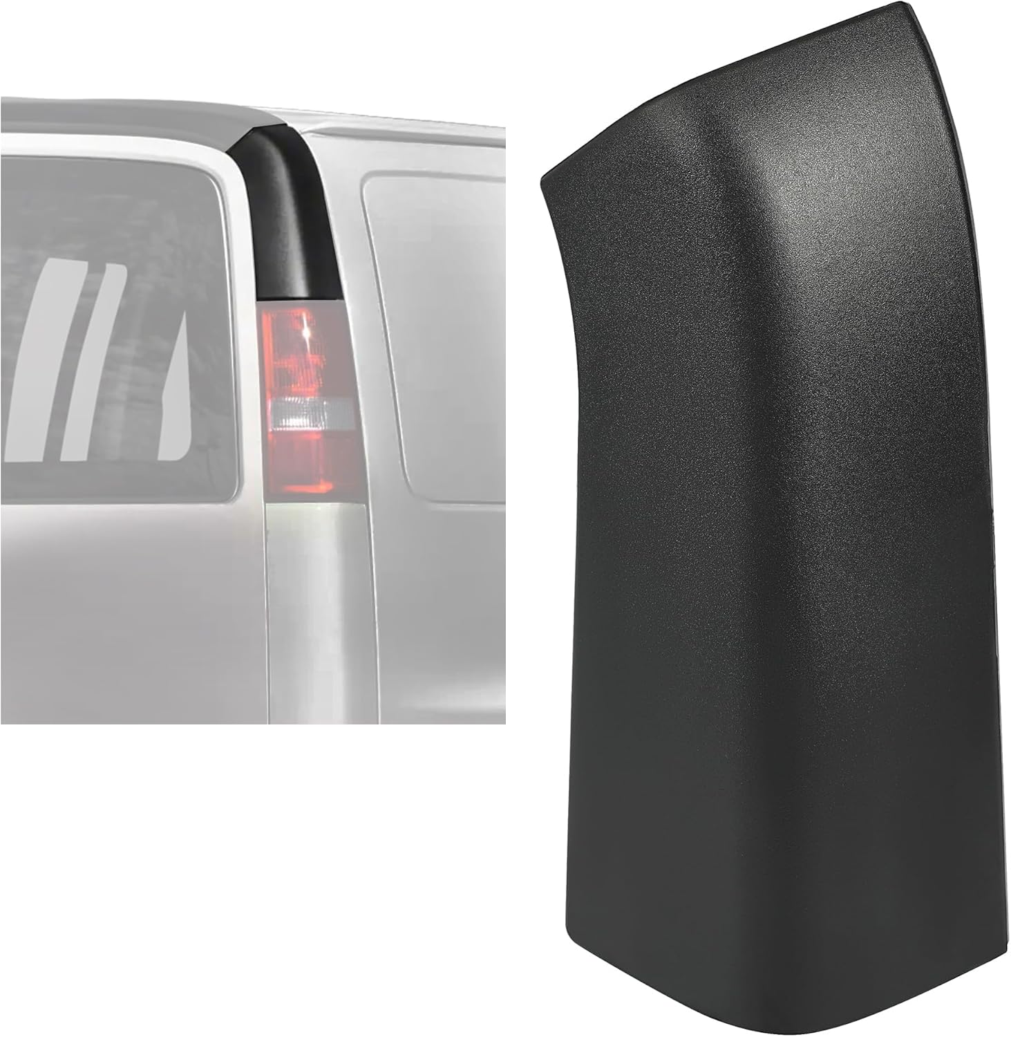 Amazon.com: ECOTRIC Rear Exterior Roof Molding Compatible with 2003 ...