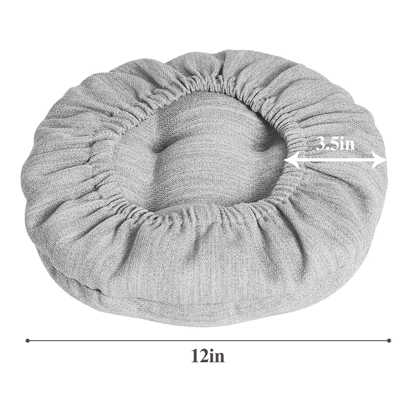 baibu Set of 2 Stool Covers Round, Super Soft Round Bar Stool Cushion ...